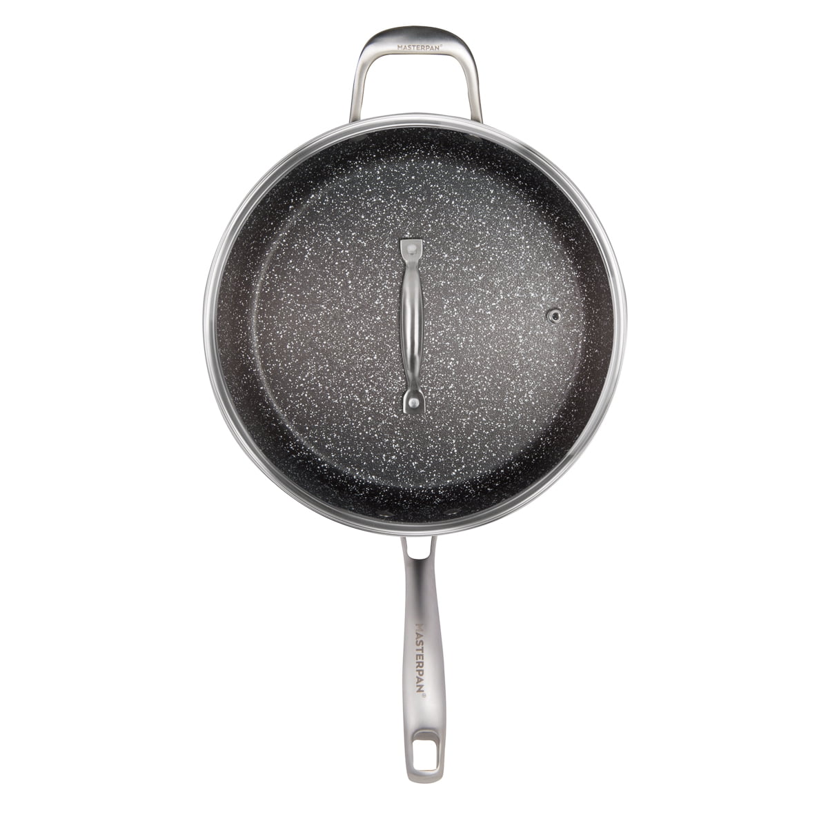 MasterPan Series Stone Finish Deep Saute Pan With Lid 11 Inch Large ... MasterPan Series Stone Finish Deep Saute Pan With Lid 11 Inch Large ...