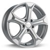 17x7.5 RTX Black Widow Hyper Silver Wheel 5x4.5 (42mm) - Walmart.com