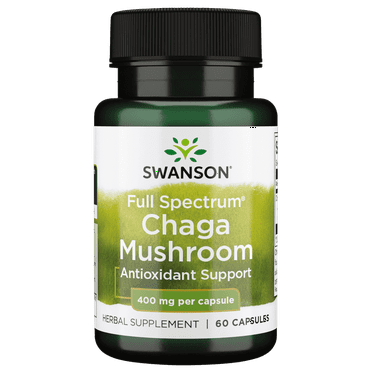 Swanson Health Supplement Full Spectrum Chaga Mushroom Tea 400 mg 60 ...