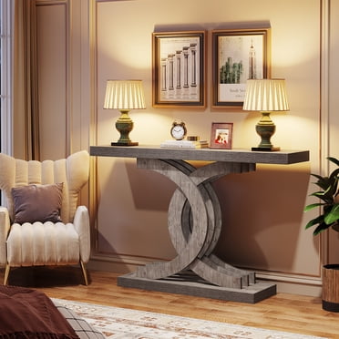 "Tribesigns 55"" Vintage Entryway Console Table, Wooden Hallway Table ...