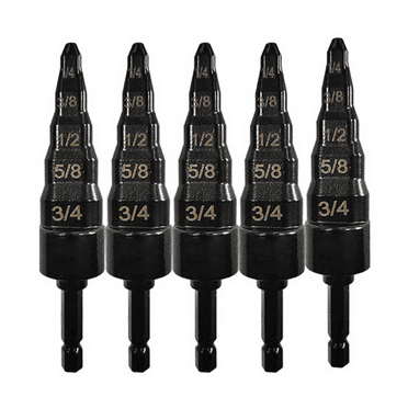 Hymnorq 5PC Flaring Tool Drill Bit Set for HVAC Air Conditioner Copper ...