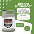 Landscape Loc Outdoor Adhesive - Glue for Mulch, Rock, & Bark, Dries ...