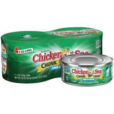 Great Value Chunk Light Tuna in Water, 5 oz - Walmart.com