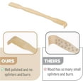 SUSWIM 5 pcs Wooden Bamboo Back Scratcher, 18 Inch Long Handle Back ...