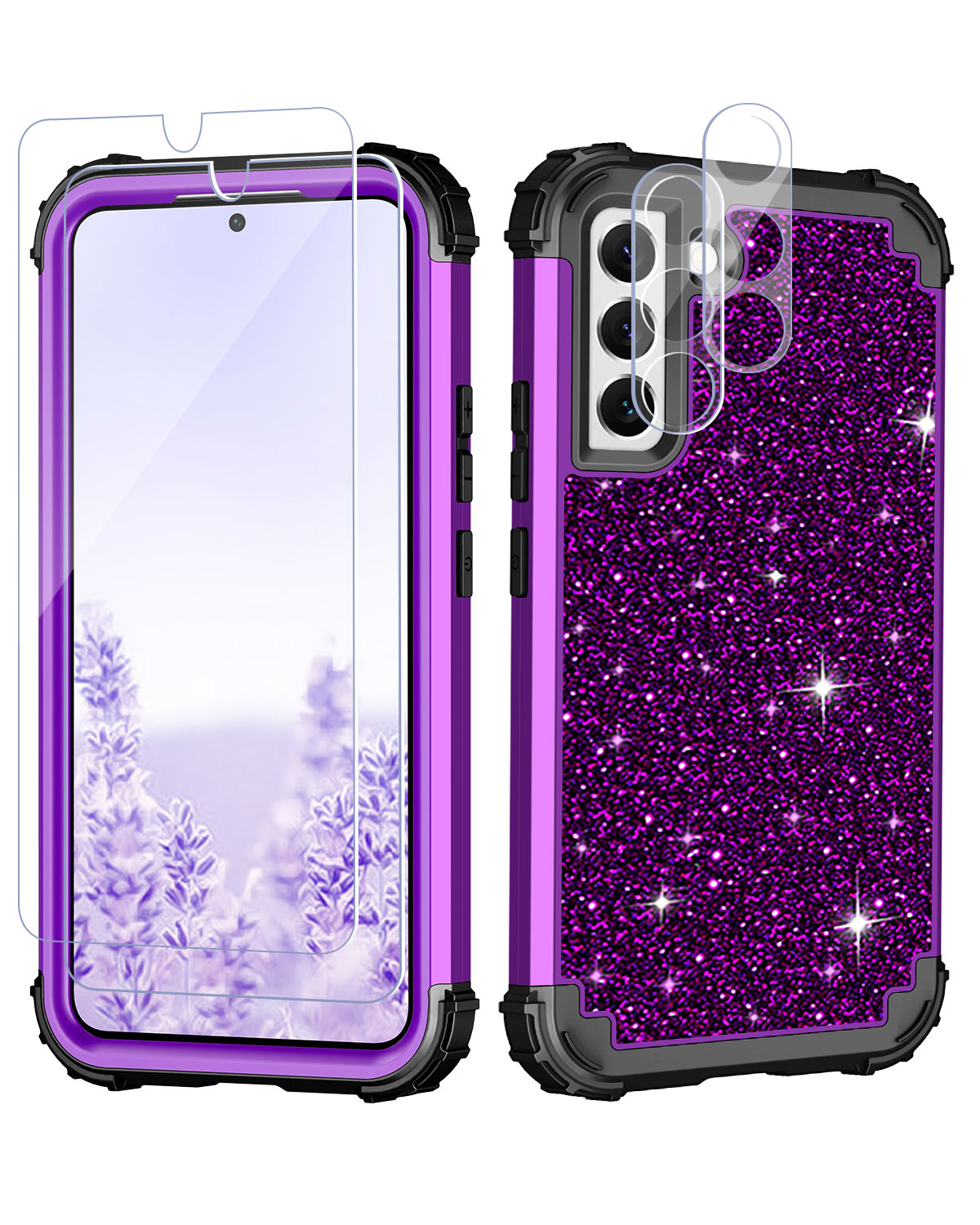 Casetego for Samsung Galaxy S23 Case with 2 Tempered Glass Screen ...