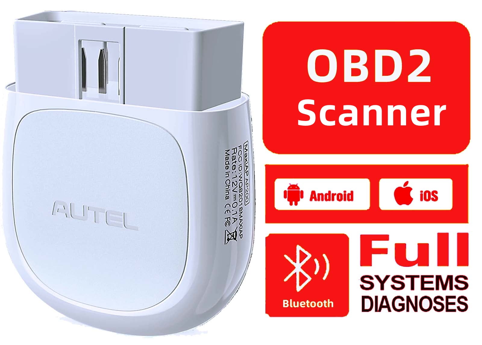 Autel MaxiAP AP200 Code Reader OBDII Scanner Advanced Al329 (Upgraded AL319) - Walmart.com