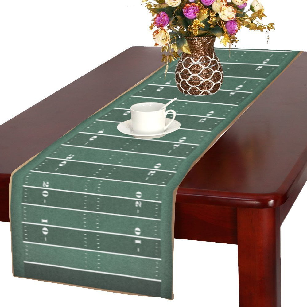 MYPOP Green Board Table Runner Placemat 16x72 inches, American Football ...