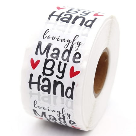 Littlefa 15A Lovingly Made by Hand Stickers,Thank You Stickers,Bakeries ...