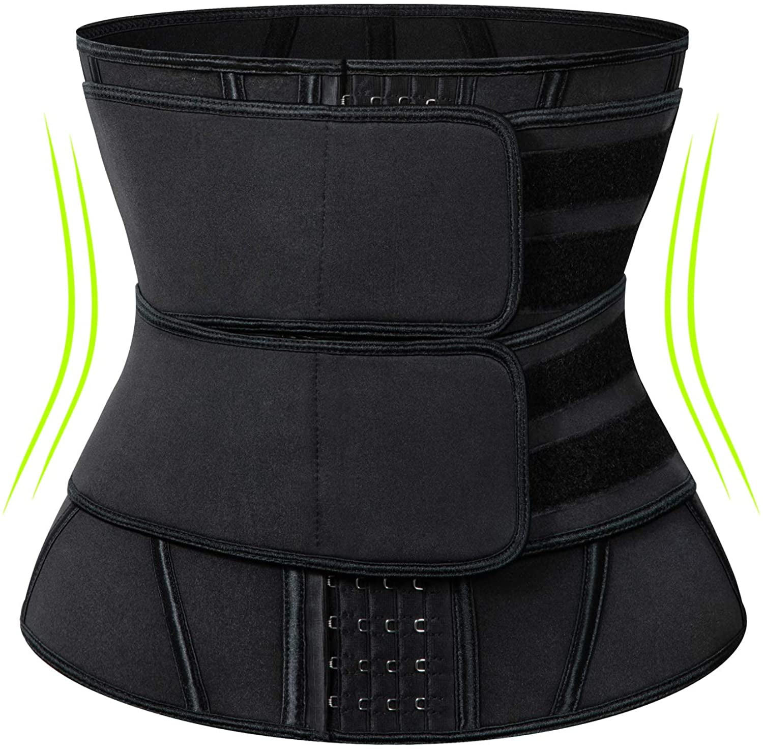 COMFREE Neoprene Sauna Waist Trainer Corset Sweat Belt for Women Men ...
