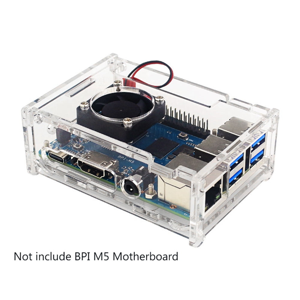 Buy For Banana Pi M5 Acrylic Case Transparent Shell Without Fan for ...