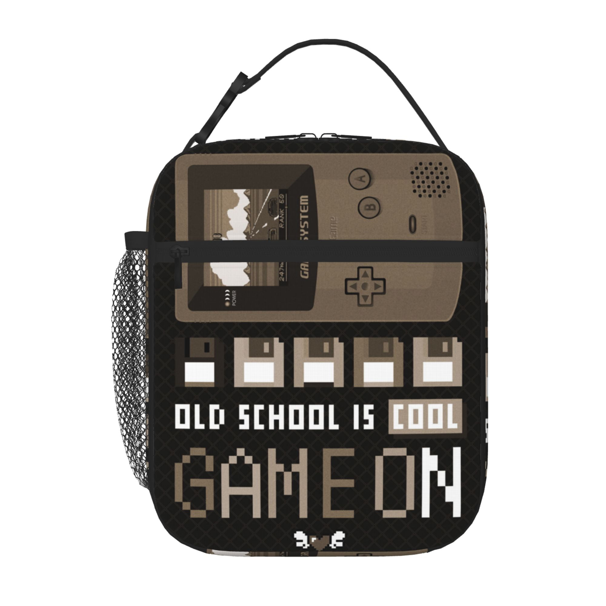 TEQUAN Portable Lunch Bag, Retro Game Console Games On Pattern Reusable ...