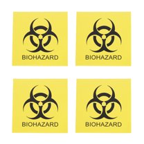 Danger Poison Stickers Labels,0.5x1.5 Inches Fluorescent Orange with ...