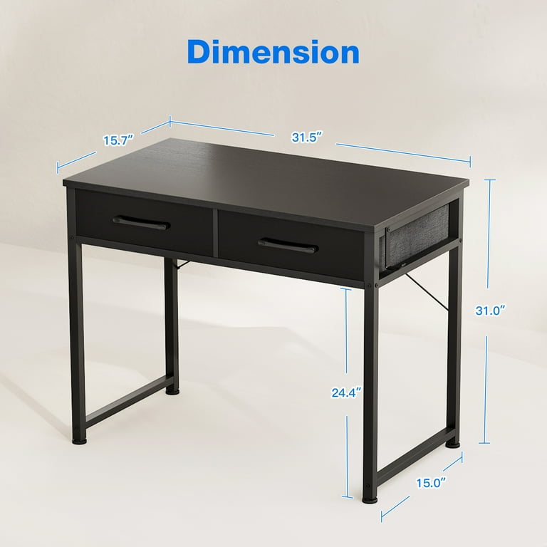 Small Black Modern Desks