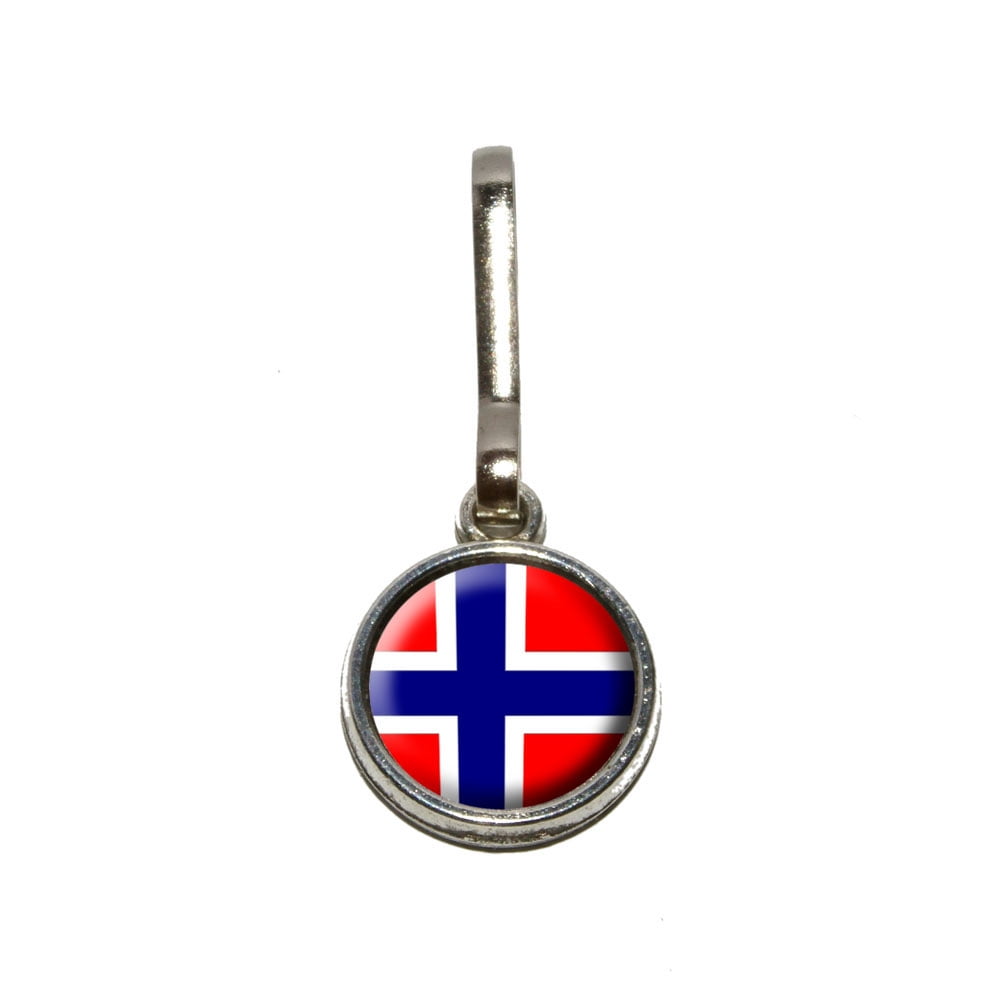 Norway Norwegian Flag Charm Zipper Pull - Walmart.com