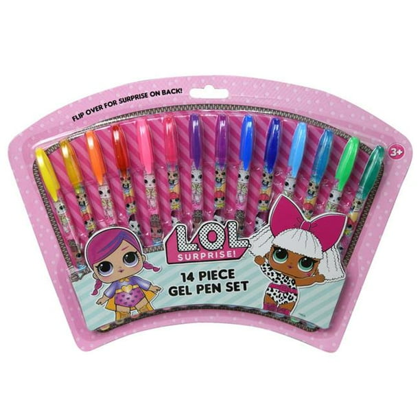 LOL Surprise Gel Pens, Pack of 14 Pens - Walmart.com - Walmart.com