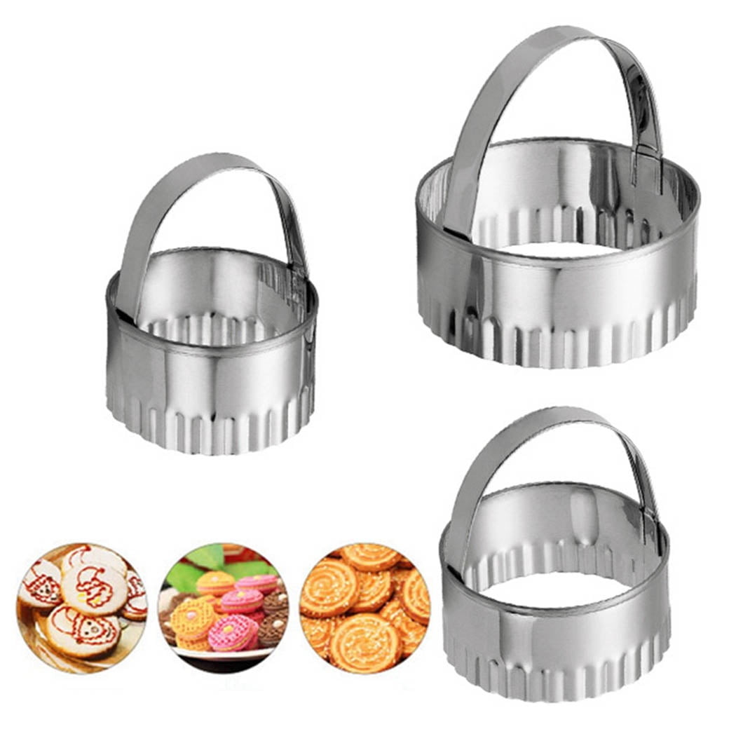 Click here for Nobrand 3pcs Cookie Cutter Set Round Wavy Shape Fo... prices