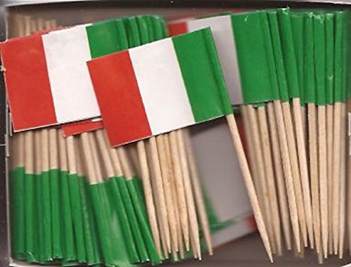 25 Box Wholesale Lot of Italy Toothpick Flags, 2500 Small Italian Flag ...