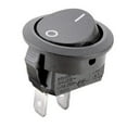 Mosiee 5 x On/Off Black Round Rocker Switch Car Automotive 20mm SPST ...