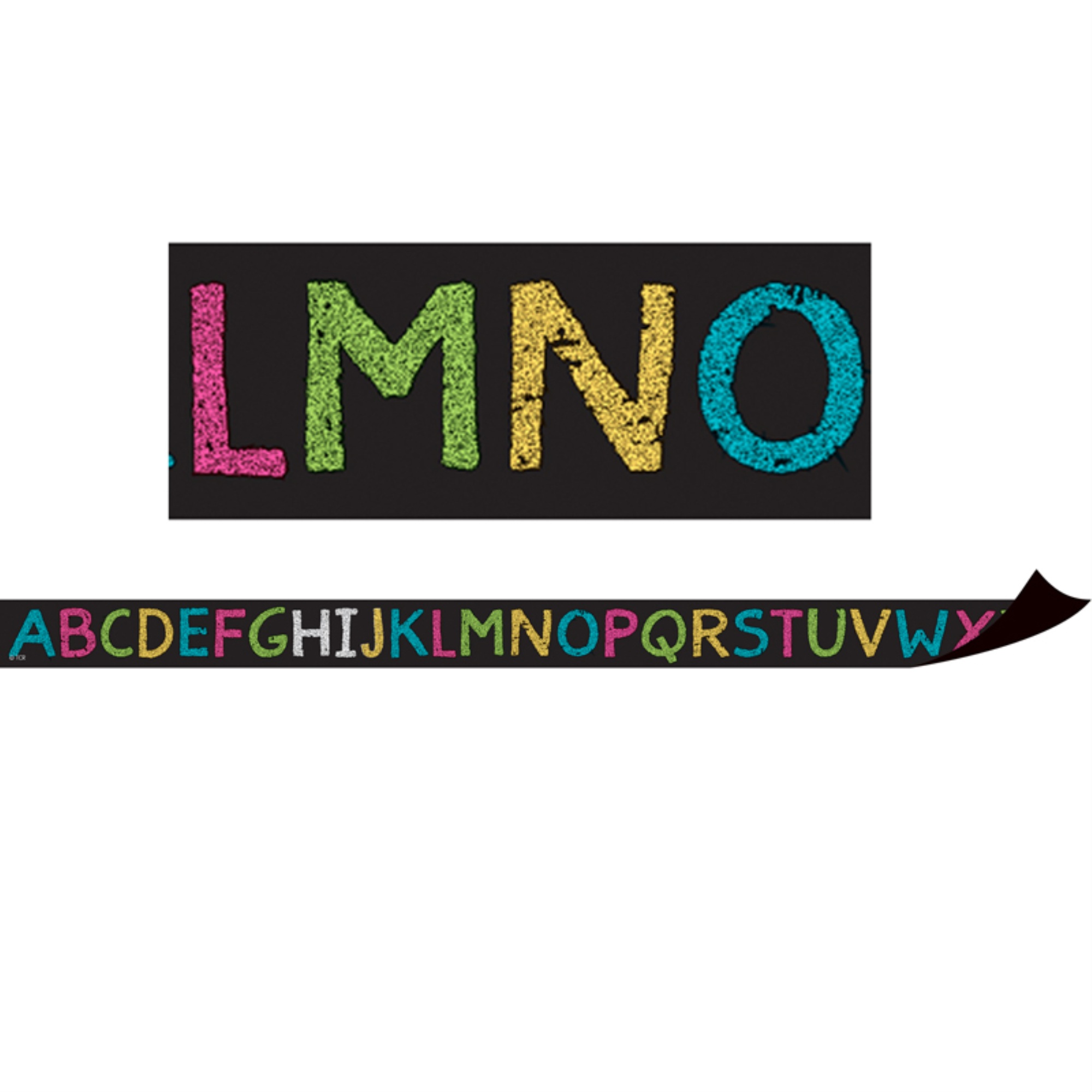 Chalkboard Brights Alphabet Magnetic Strips - Walmart.com - Walmart.com