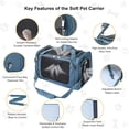 Deluxe Soft-Sided Pet Carrier (3 Year Warranty, Airline Approved ...