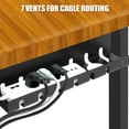 TooCust No Drill/Drill Steel Cable Tray Under Desk Cord Organizer, 2 ...