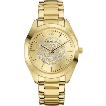 Caravelle Designed By Bulova Women's Crystal Dial Barrel Dress Watch ...