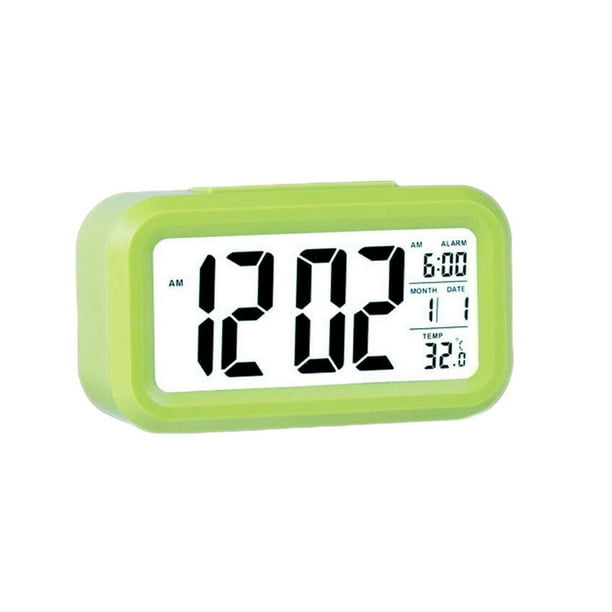 LCD Digital Clock Battery Operated Snooze Electronic Alarm Clock Gift ...