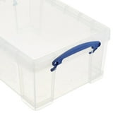 Really Useful Box 9L Plastic Storage Container with Snap Lid & Clip ...