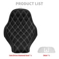 Black Front Driver Solo Seat w/ White For Harley Breakout FXBR Fat Boy ...