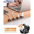 8 Pack Cable Clips [Dual Spring & Clasp] Cable Management, Max Secure ...