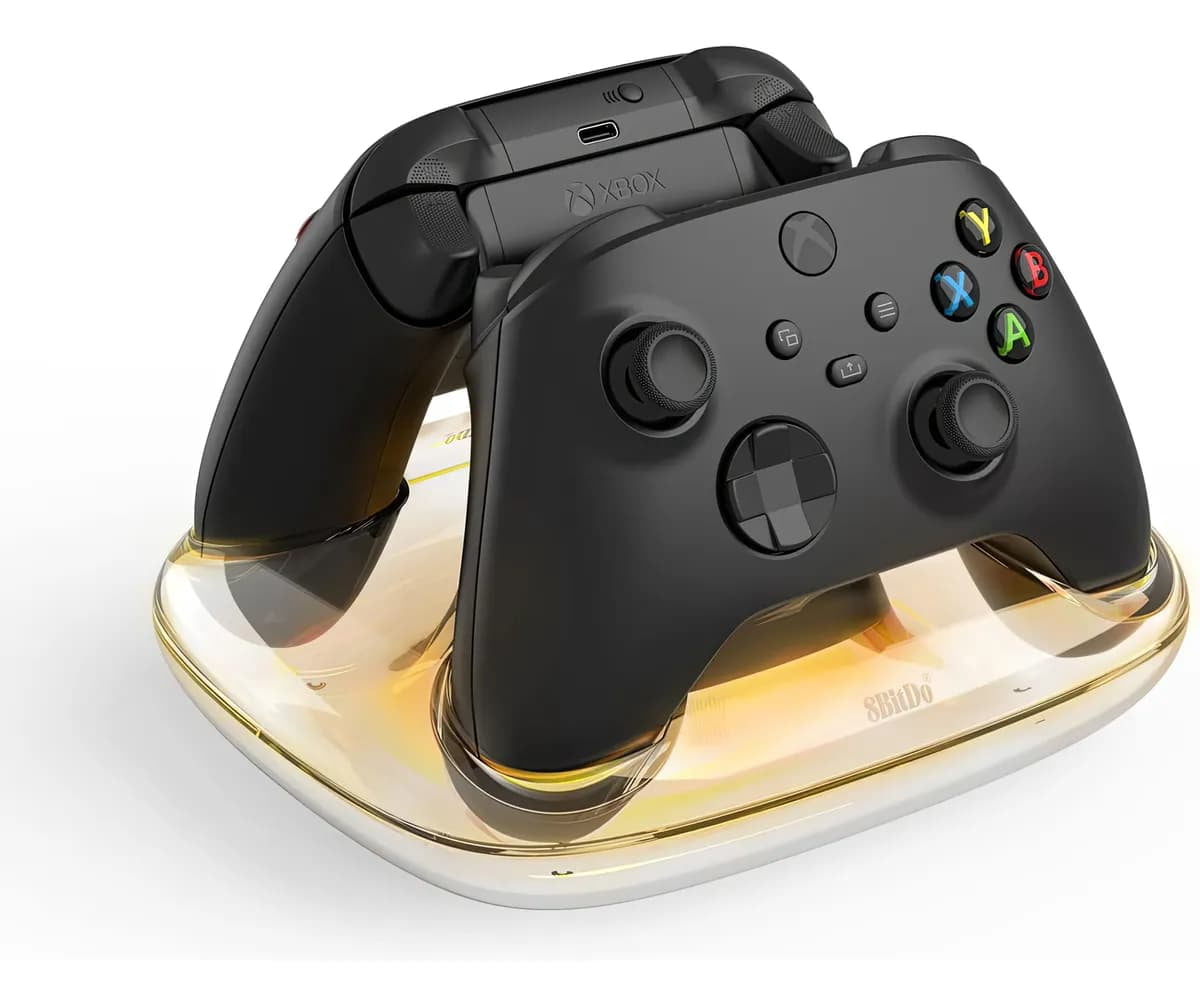 Base De Carga Doble 8bitdo Negro Para Controles Inalámbricos Xbox ...