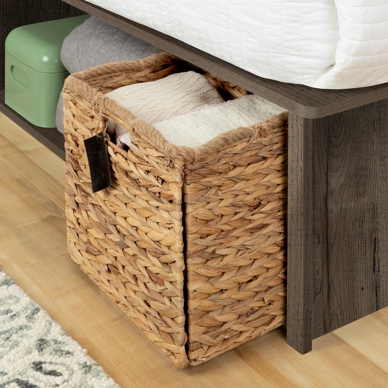 South shore avilla storage platform bed with baskets store