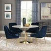 Coaster Florence 5-piece Round Wood Dining Set Rustic Smoke and Beige ...
