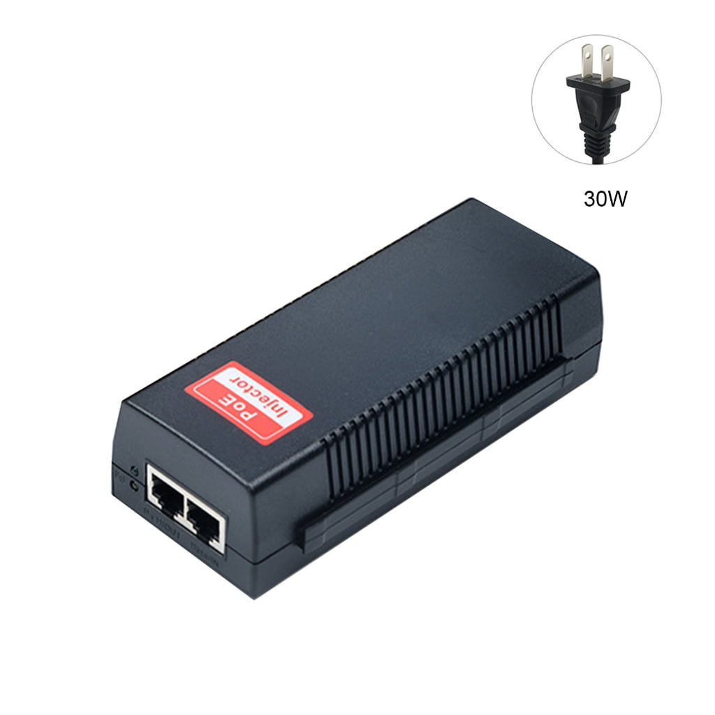 Passive PoE Injector Adapter, PoE+ Injector 30W 10/100/1000Mbps PoE 4,5 ...
