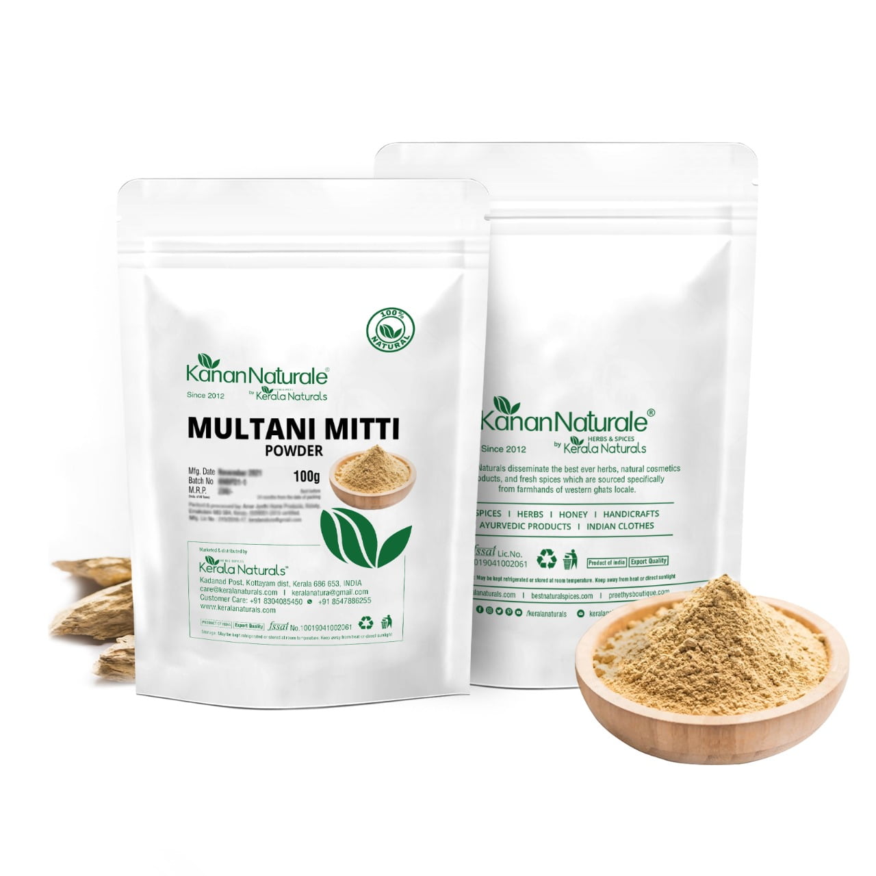 Click here for Kerala Naturals Multani Mitti Face & Body Clay - N... prices
