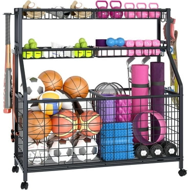 SKYSHALO Outdoor Sports Equipment, Garage Organizer, Rolling Ball ...