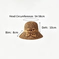 Certgust Sun Hat Womens Sun Hat Hollow Out Woven Sunshade Big Brimmed ...