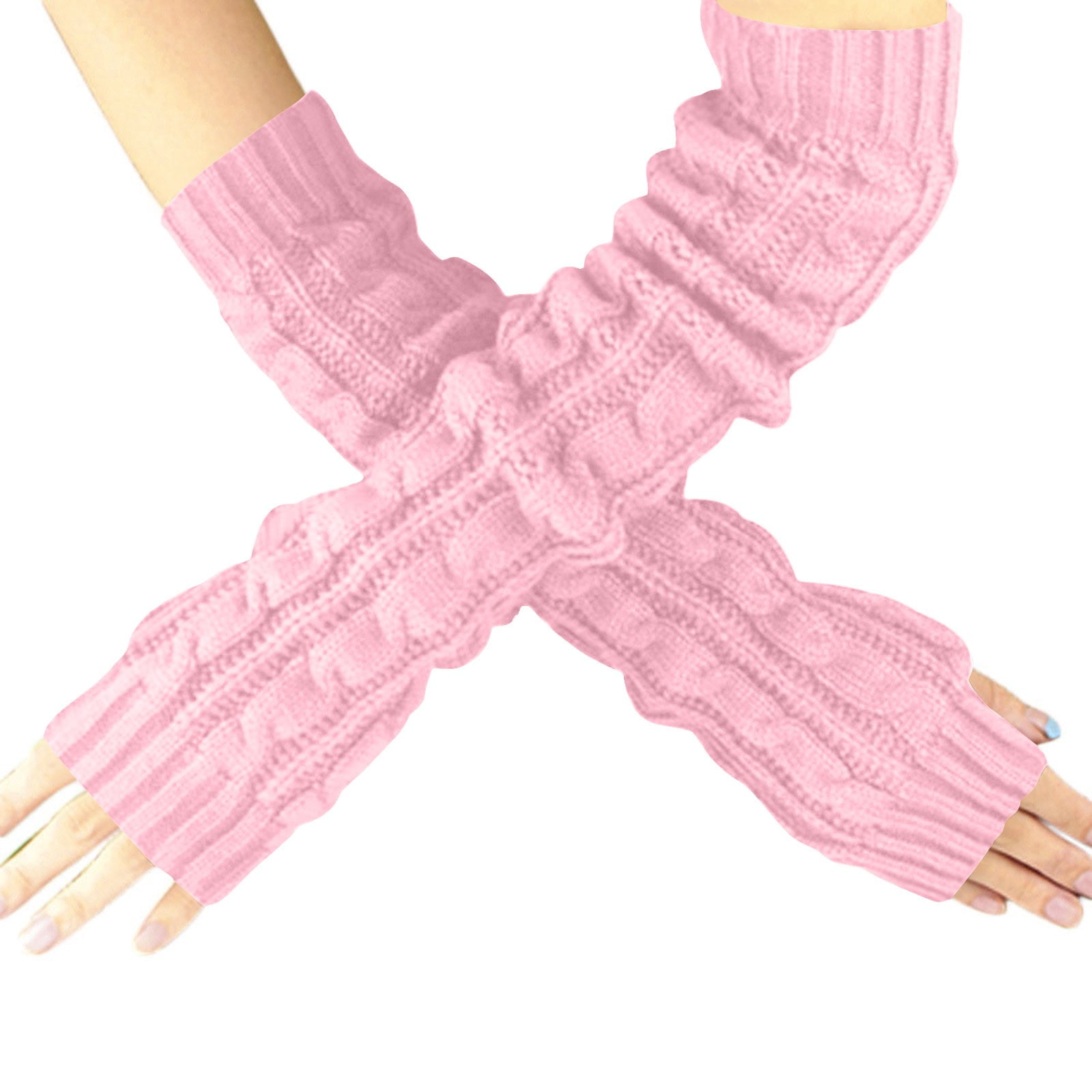 Click here for Jclpshii Gloved Comfort Long Knitted Fingerless Ha... prices