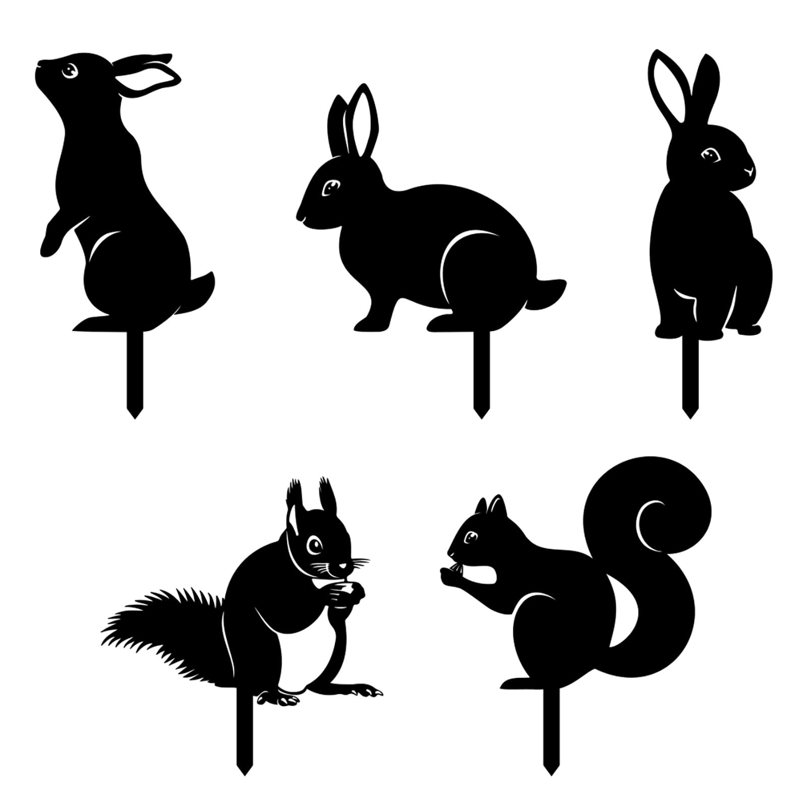 Wovilon Barn Door Hardware Kit Cabinet Hardware 5Pc Yard Art Garden ...