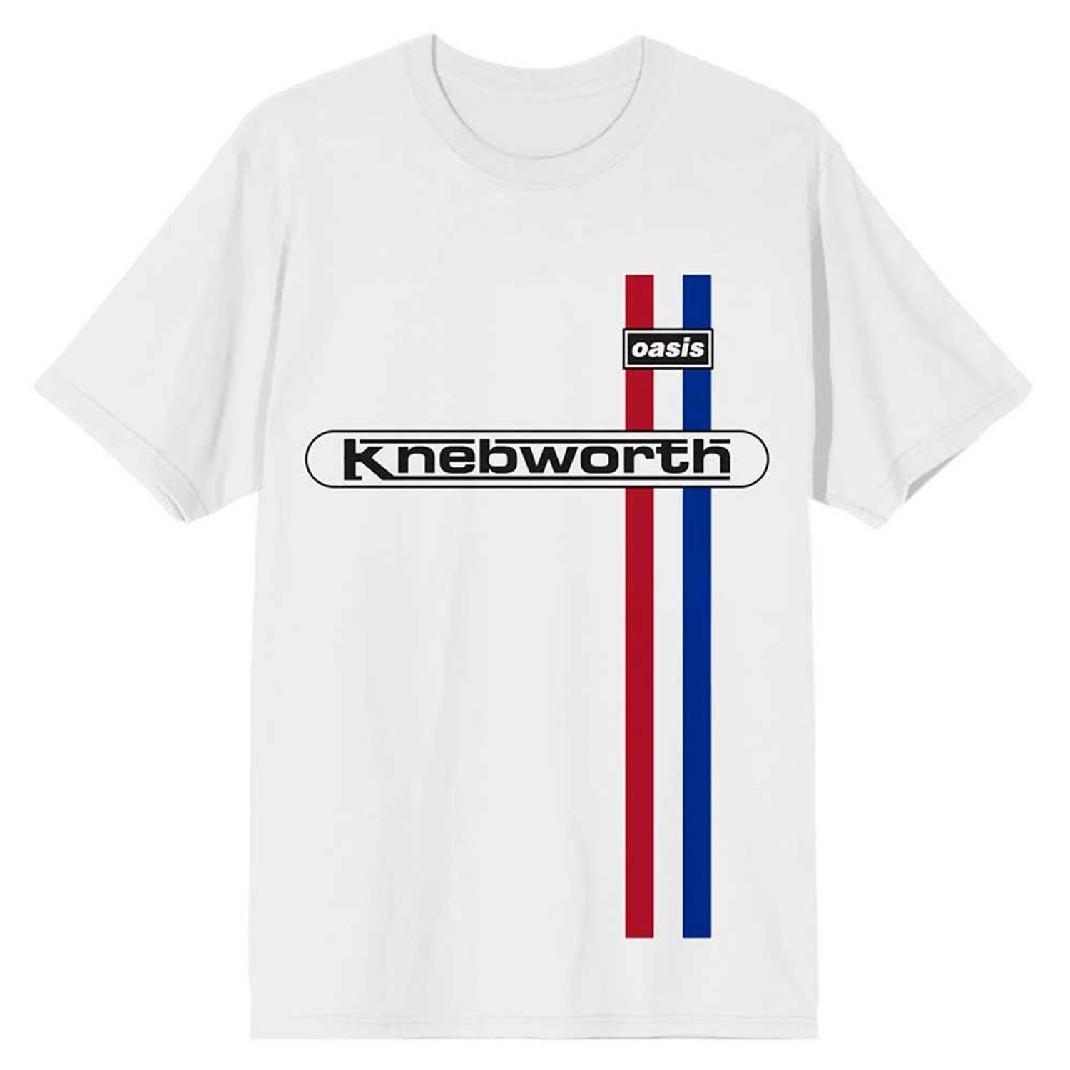 Click here for Oasis Adult Knebworth Vertical Stripe T-Shirt Xl prices
