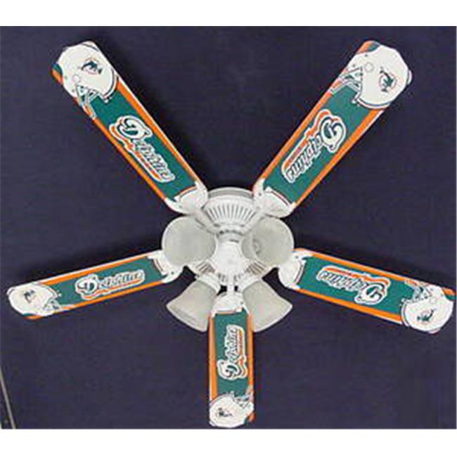 Ceiling Fan Designers 52FAN-NFL-MIA NFL Miami Dolphins Football Ceiling ...