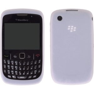 Blackberry Rubber Skin Case for Blackberry 8500 Curve 2 Series - White ...