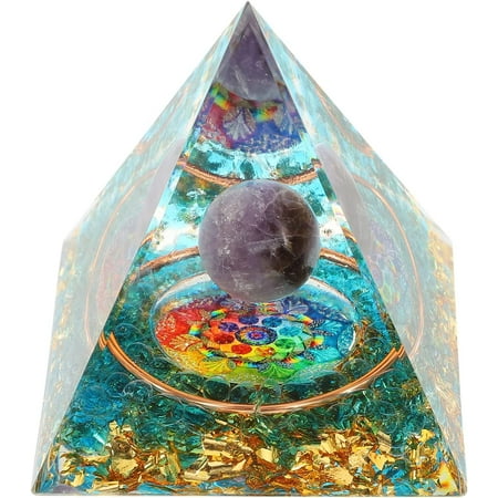 Resin Egyptian Pyramid Pyramids Stone Desktop Chakra Stone Orgonite ...