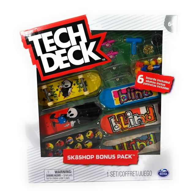 Tech Deck Sk8shop Bonus Pack Blind Skateboards Fingerboard Set with ...