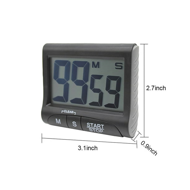 LCD Digital Kitchen Big Digit Timer Count-Up Down Kitchen Timer Kitchen ...