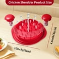 WVacFre Chicken Shredder Large Chicken Breast Shredder Tool Twist ...