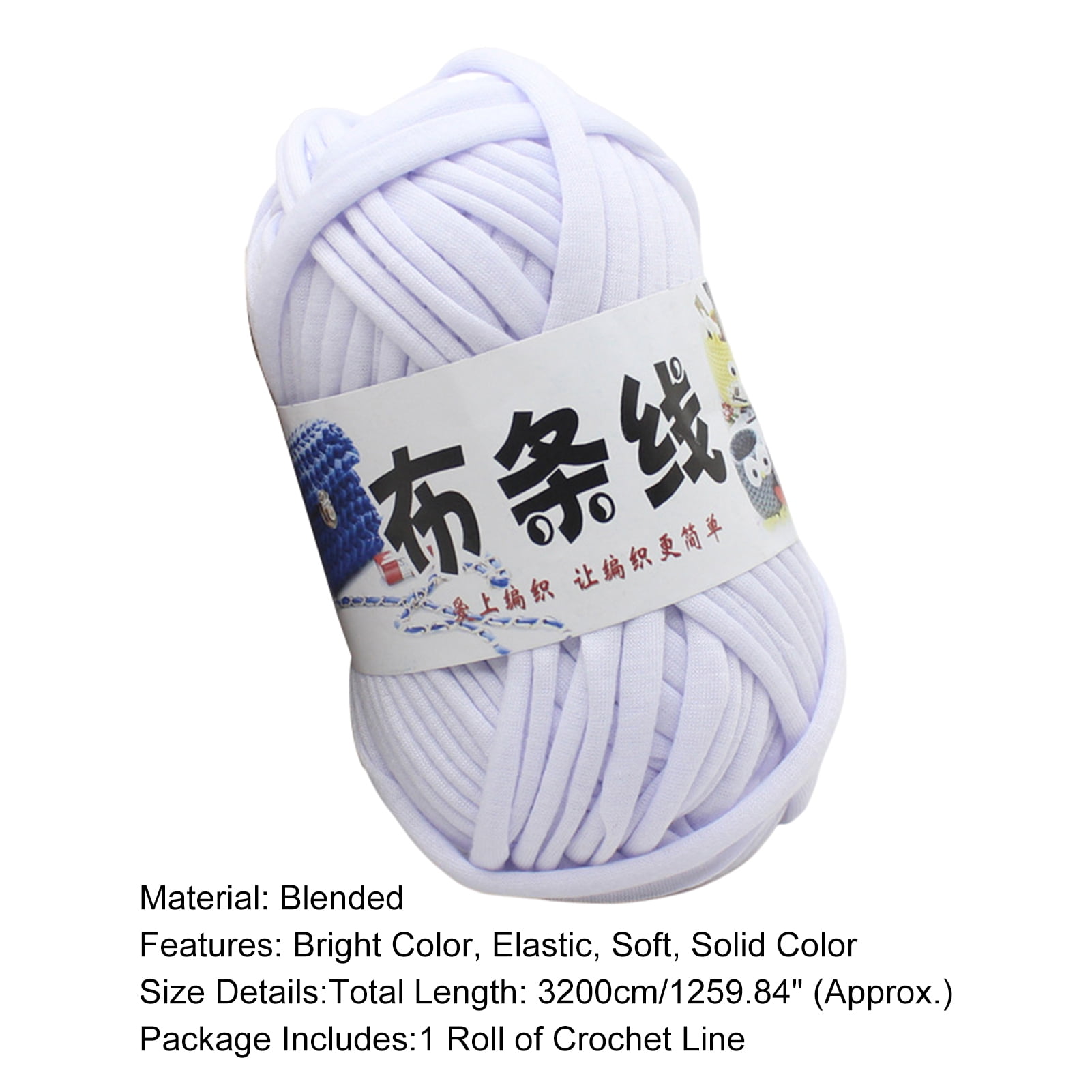 DISHAN Crochet Line 1 Roll Hand-knitted Soft Fashion Elastic Flexible ...