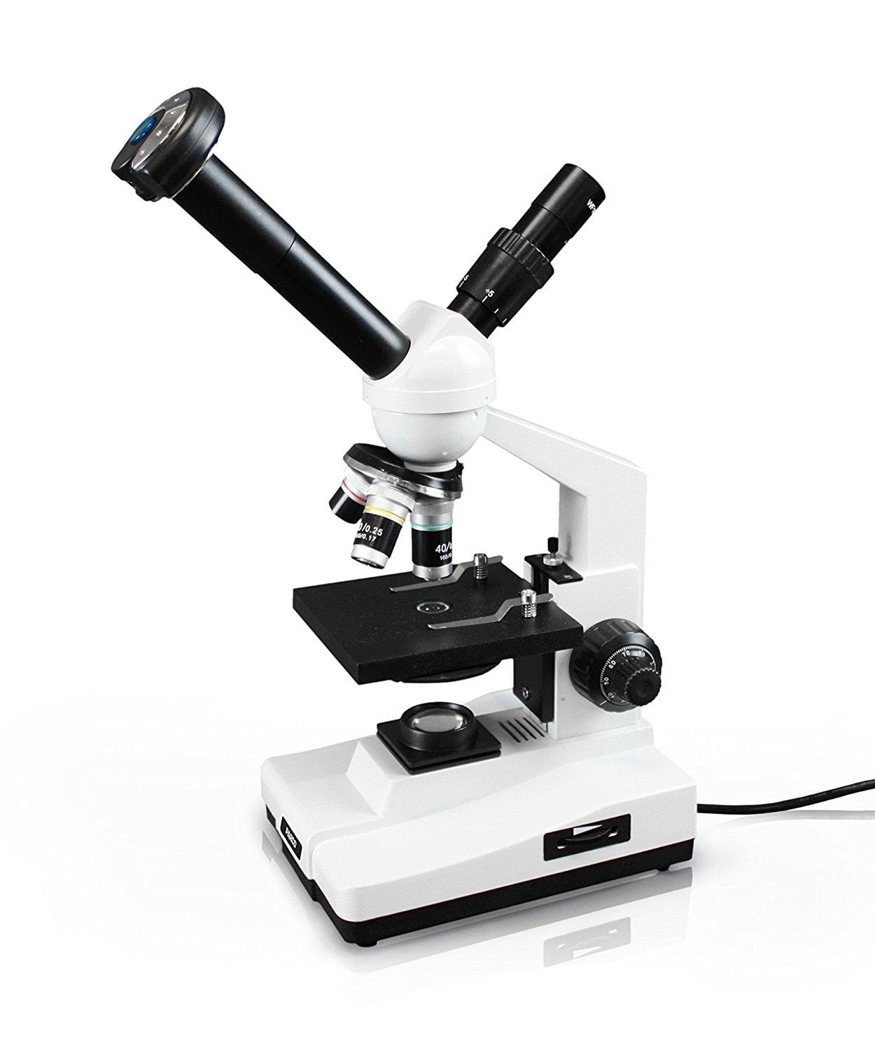 Vision Scientific VME0007-T-LD-DG1.3 Dual View Compound Microscope, 10x ...