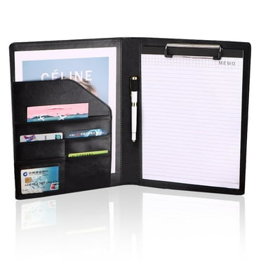 GraduationMall Magnetic Padfolio Folder, PU Leather, A4 Size ...