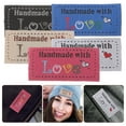 100pcs Handmade with Love Tags Sew In Labels Crochet Supplies ...